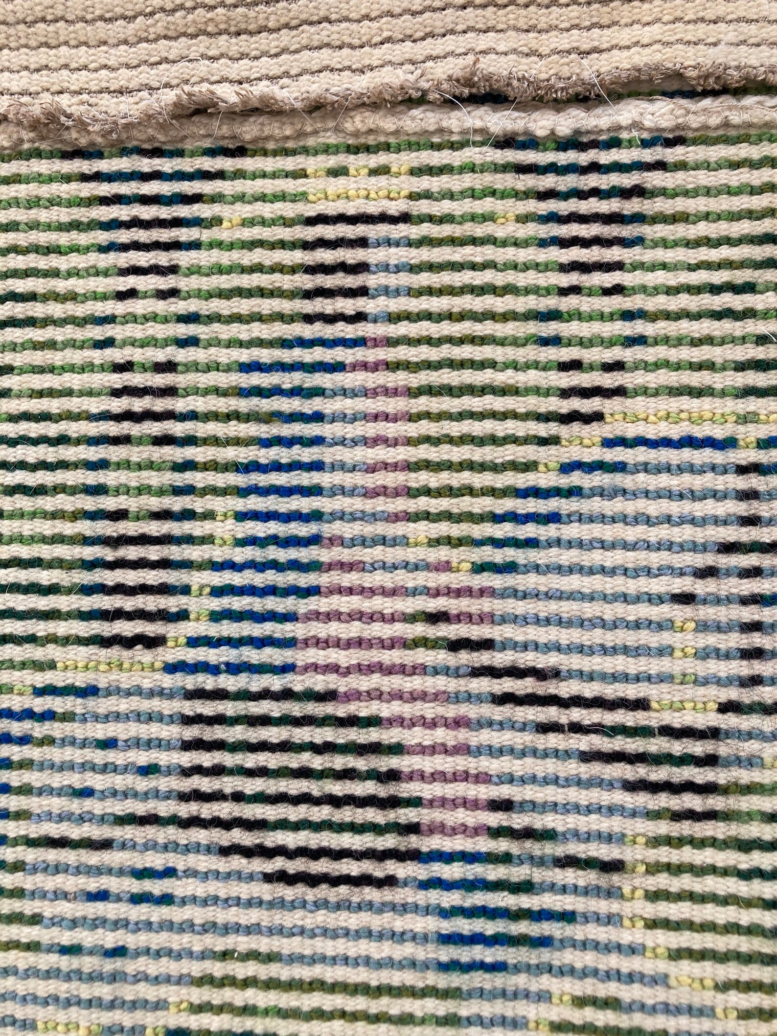 Vintage Swedish Woollen Rya Knot Wall Hanging - Etsy