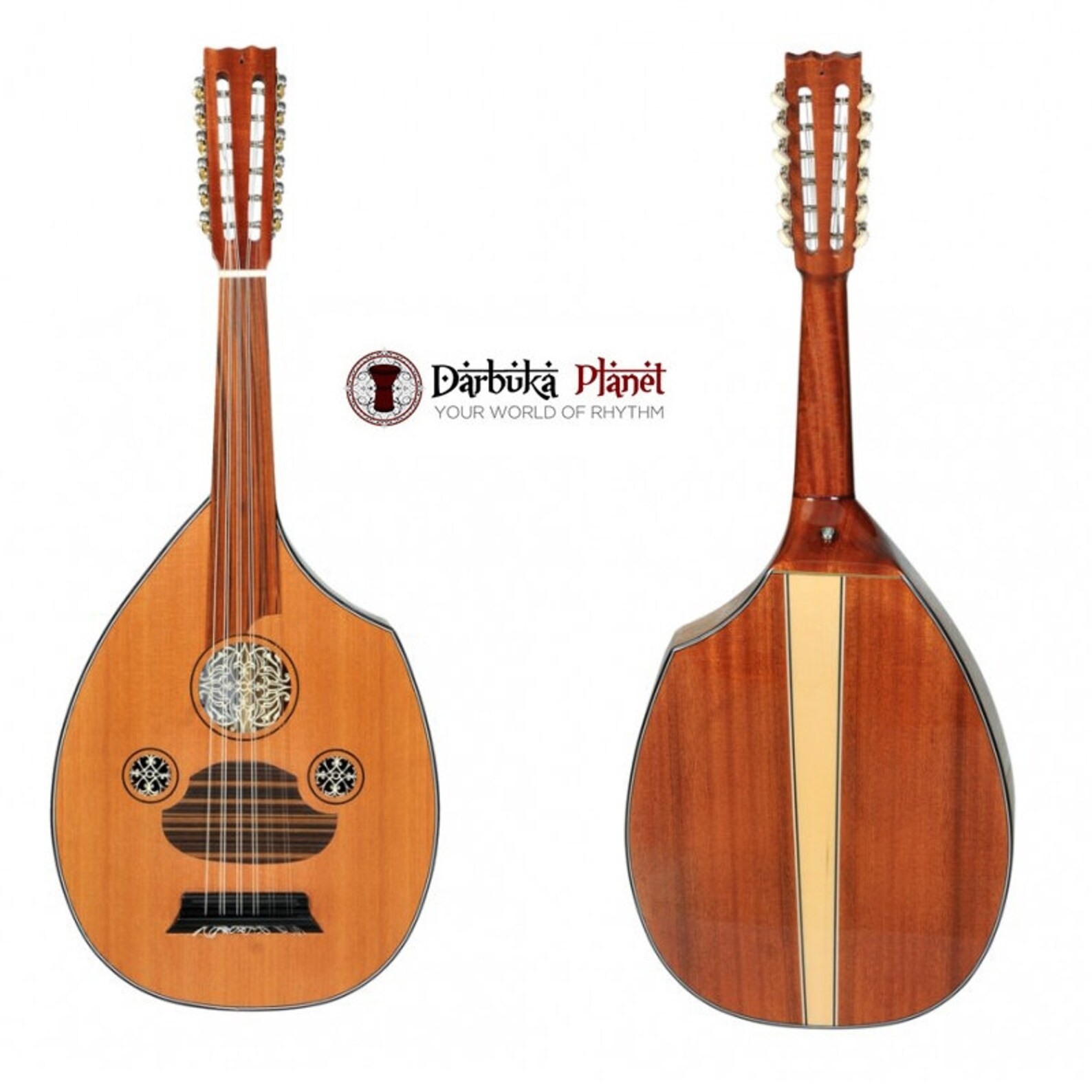 Professional Turkish Flat Oud Mahogany Guitar Tuner Soft | Etsy