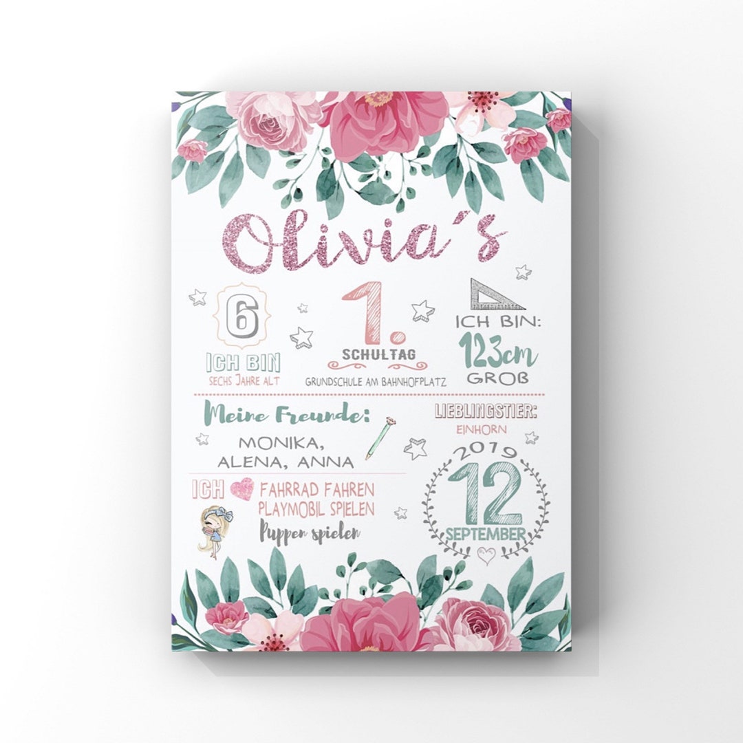 Milestone Board Enrollment Board Back to School School - Etsy