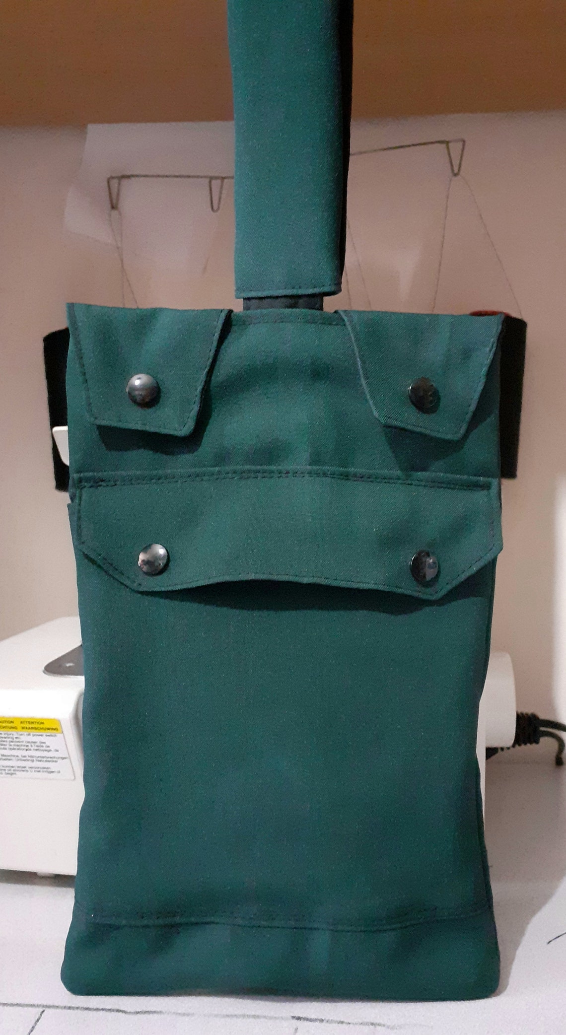 Catheter leg bag cover with a pocket. Suiting fabric is | Etsy