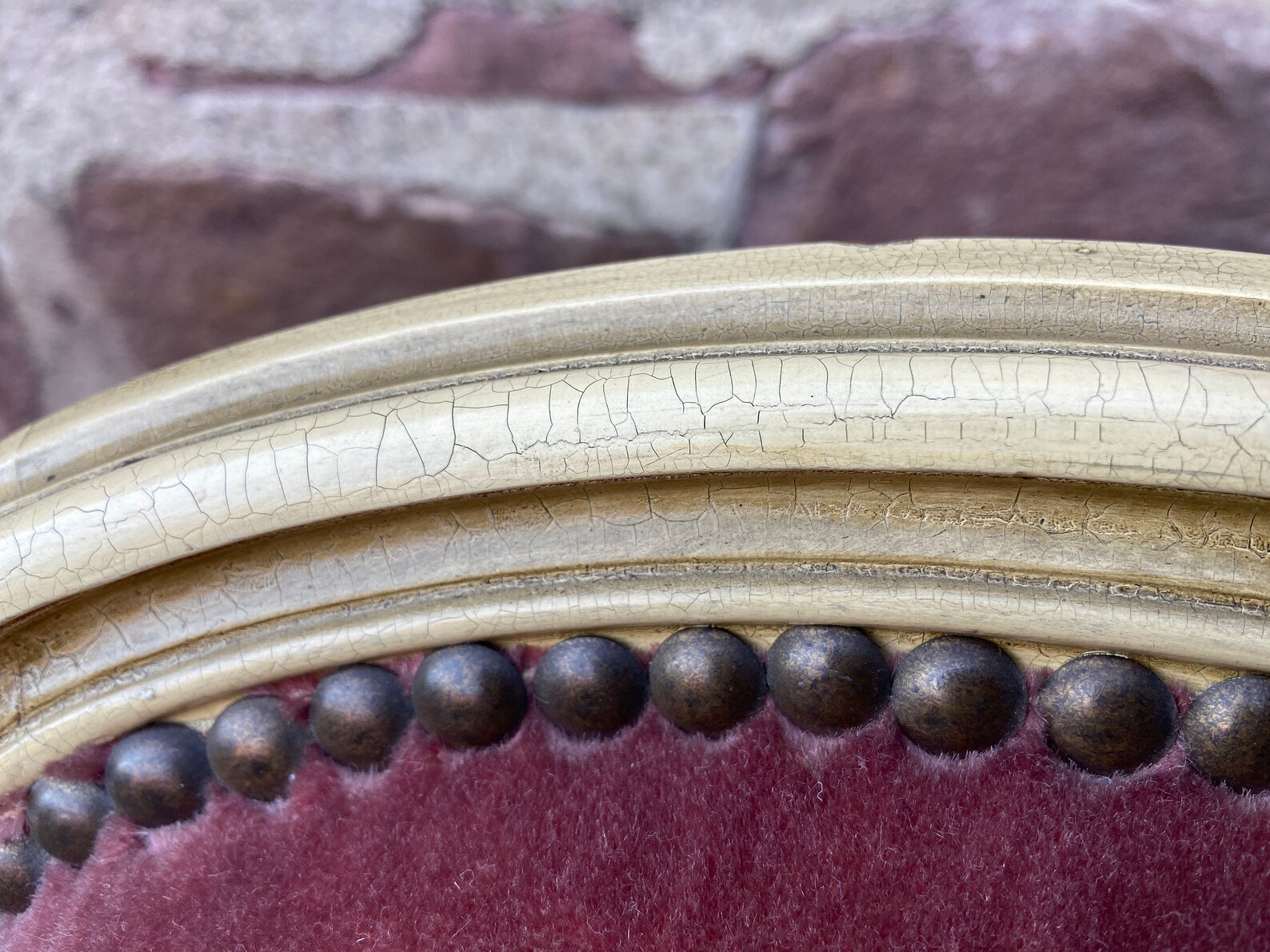 Sublime French Chair Louis XV Style Vintage Cabriolet Velvet ...