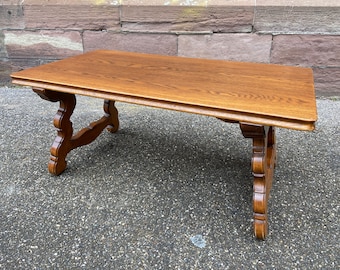 Vintage Spanish Catalan Coffee Table French Small Table 1980 Oak - Etsy
