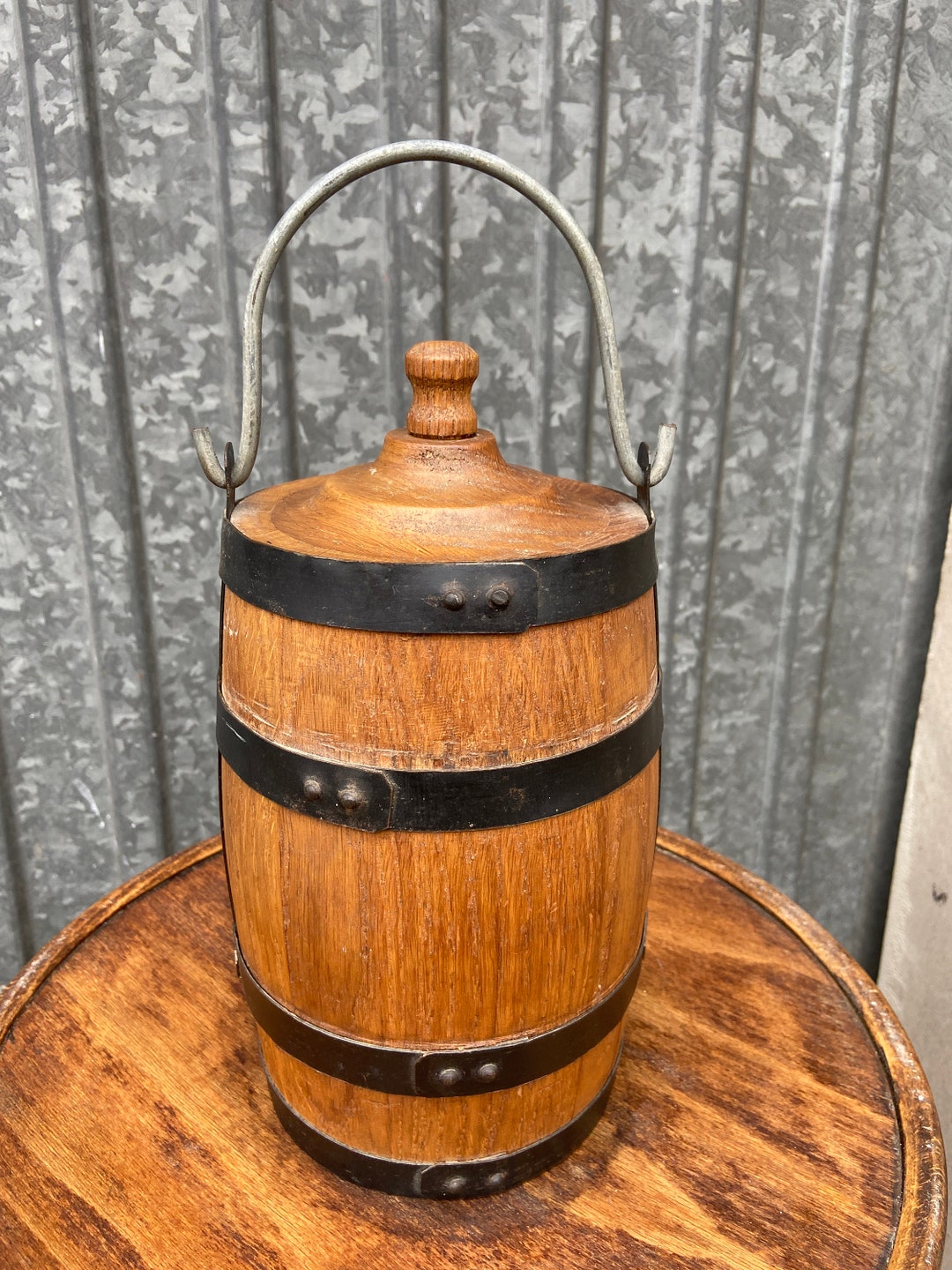 Small Wine Barrel From Harvester Loyala Vintage Alsace Barrel - Etsy