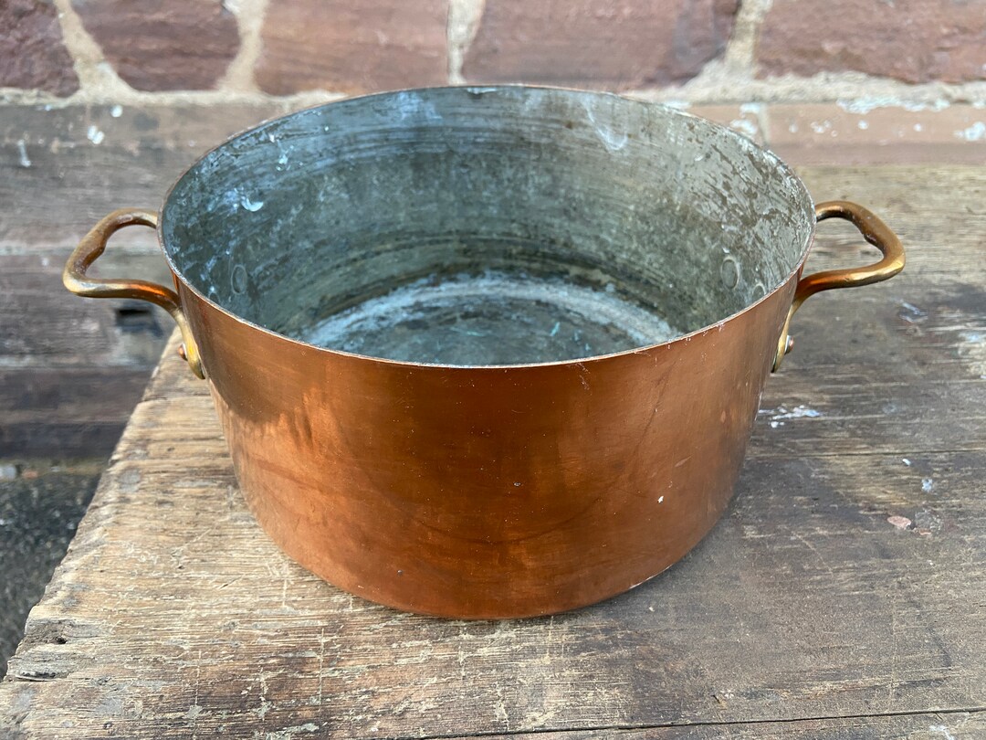 Big Pot 19th of French Castle in Copper Antique Pot Casserole / Stew ...