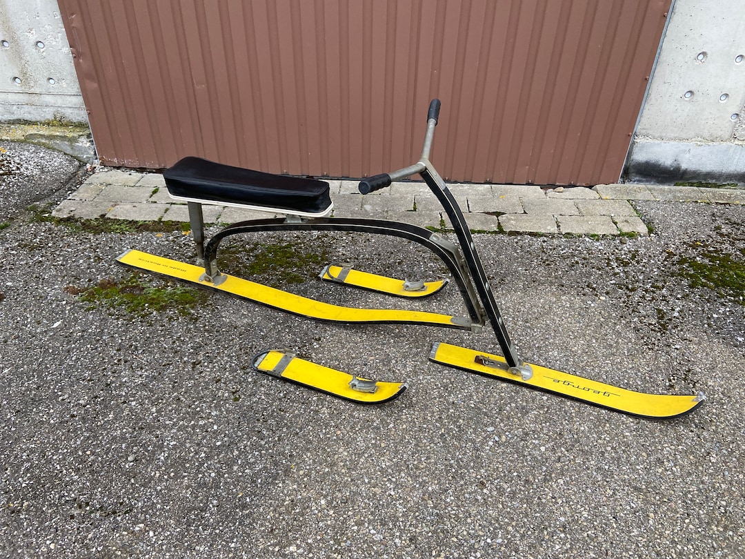 RARE Vintage Ski-bob Michrina Sno Savage Snowbike Sno Go Snowmobile ...