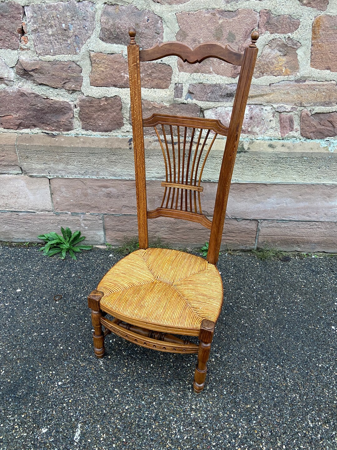 Pray God Prayer Chair Provincial Nineteenth Century French Louis XIII ...