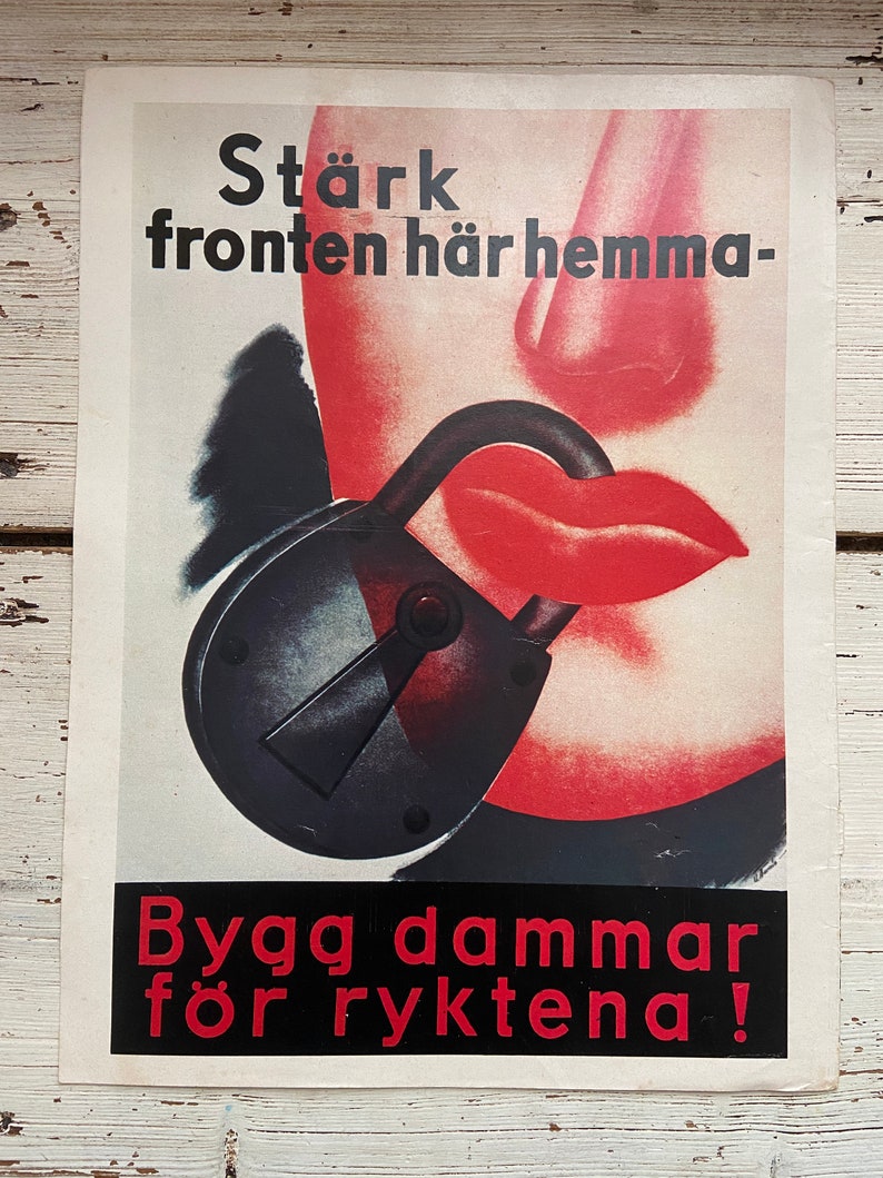 Poster WW II Finland War Propaganda 1939-45 Reproduction of 1973 War ...