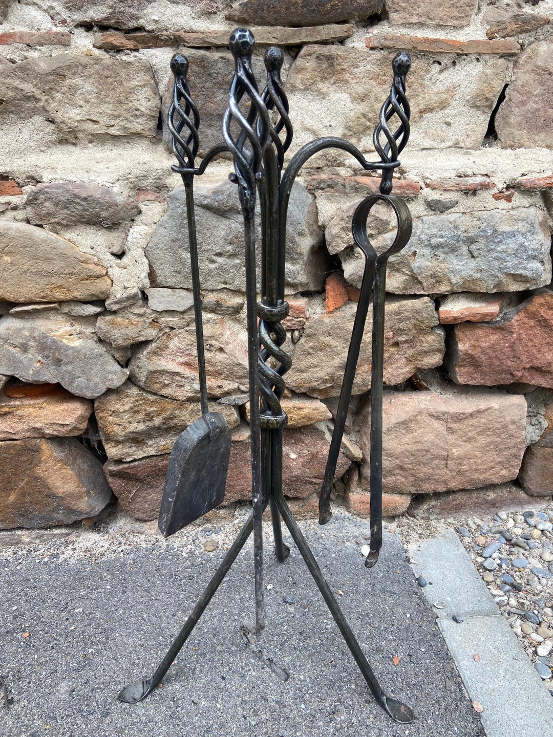 Wrought Iron Fireplace Set, Classic Louis XIII Style, 1960s French - Etsy