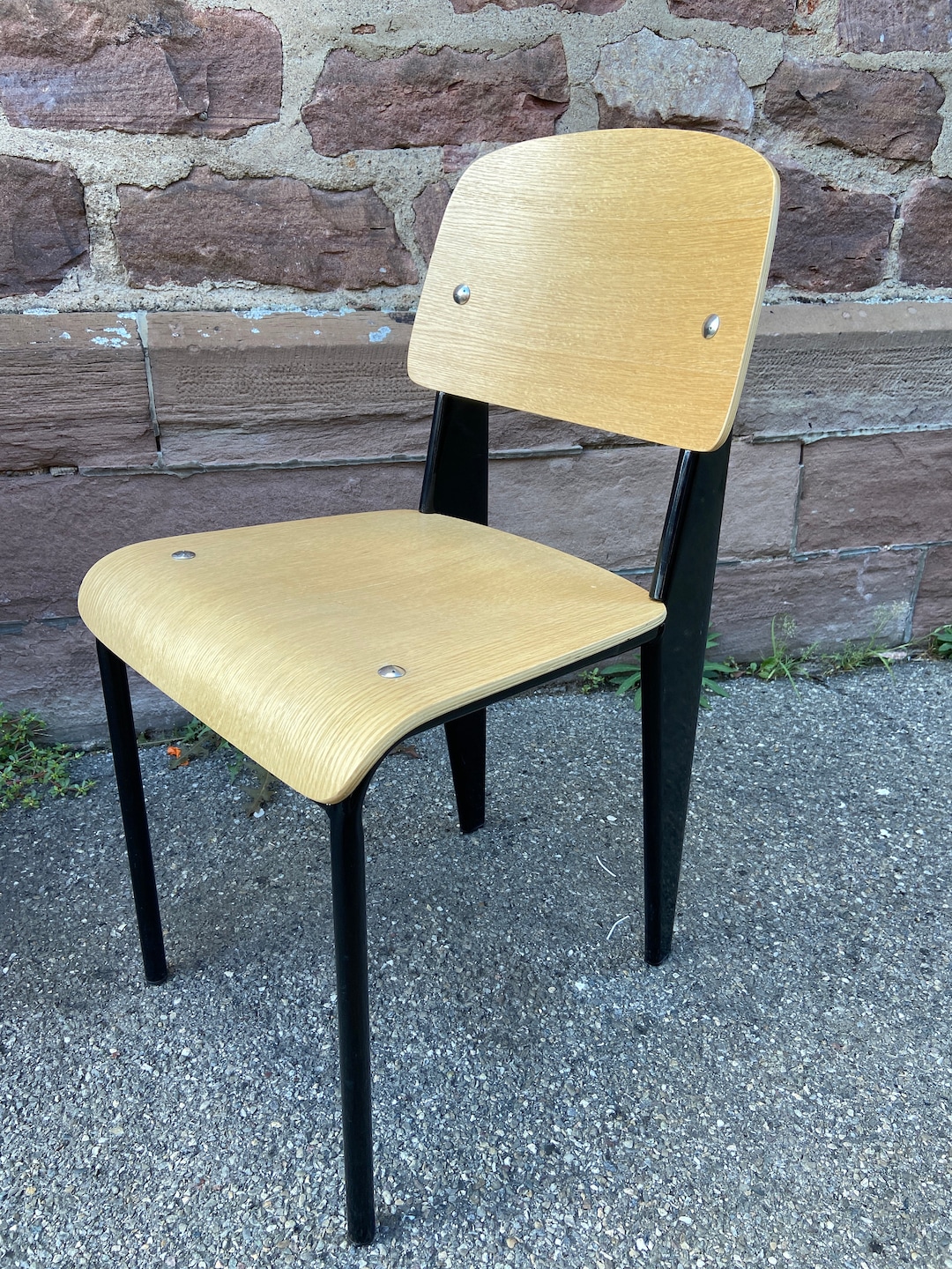 Vitra Design Standard Chair by Jean Prouvé Design Beech 90s - Etsy