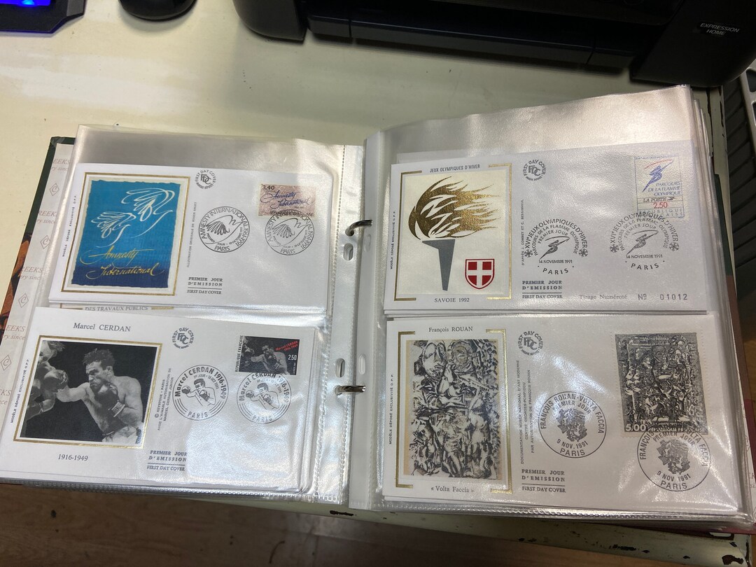 Huge Collection 240 First Day French Post Envelopes 1991/1994 First Day ...