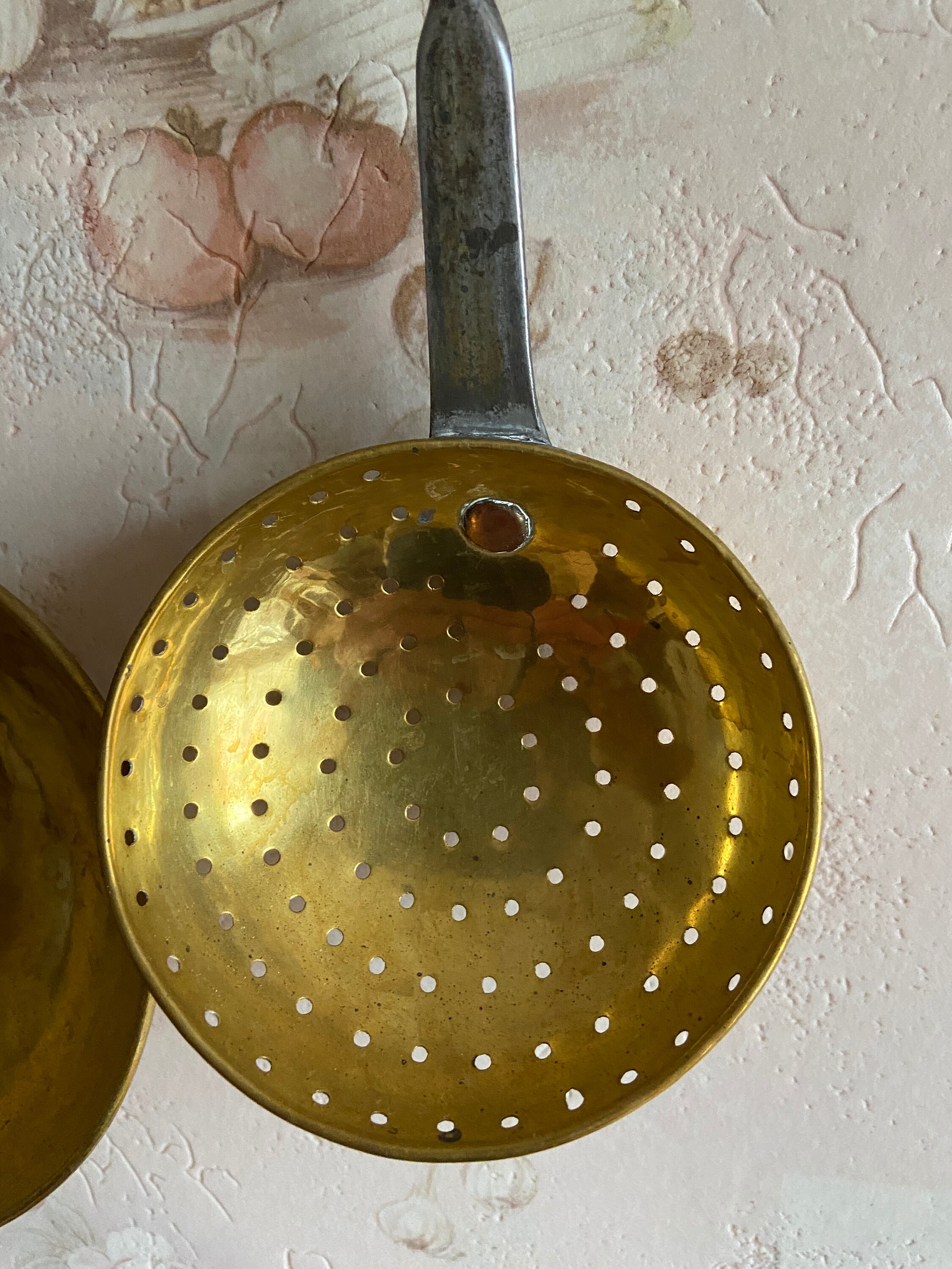 Set of 3 Vintage French Brass Kitchen Tools Brass Kitchen Utensils 20th ...