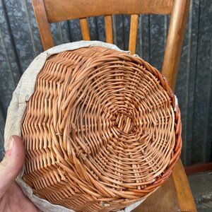 Antique French Baker's Wicker Round Bread Basket 1950s Bread Basket - Etsy