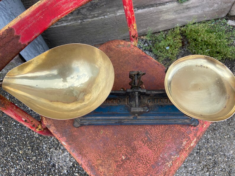 French Alsace Small Balance Scale Iron Brass Scale Balance - Etsy