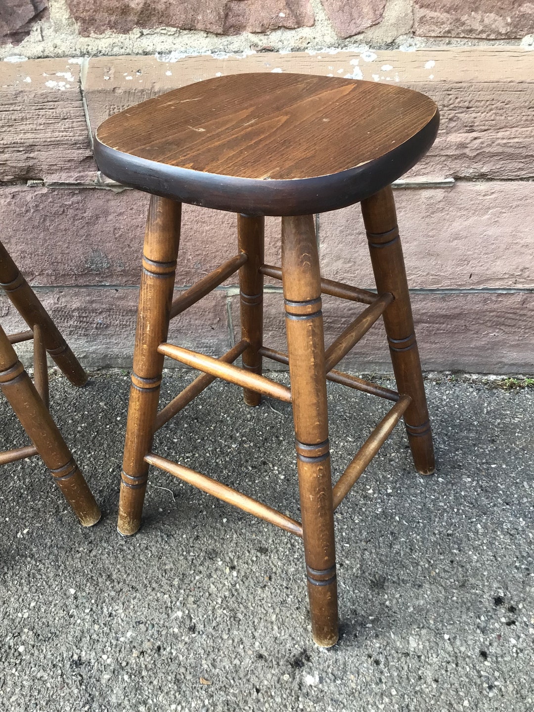 Wooden Bar Stool 1970 Bentwood Stool Thonet Barstool - Etsy