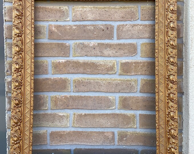 Antique French Gold Frame (AROUND 1900s) Wonderful Frame - Gold Leaf ...