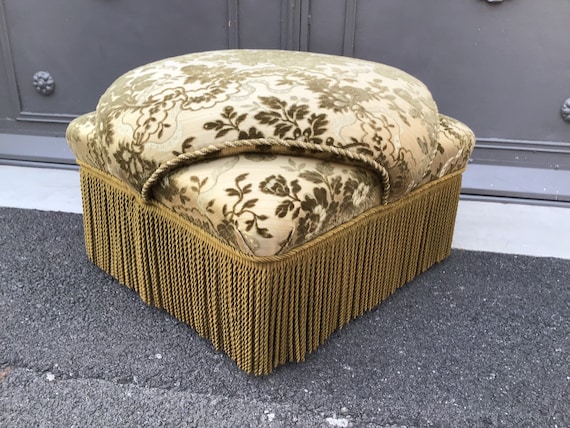 Vintage pouffe stool store