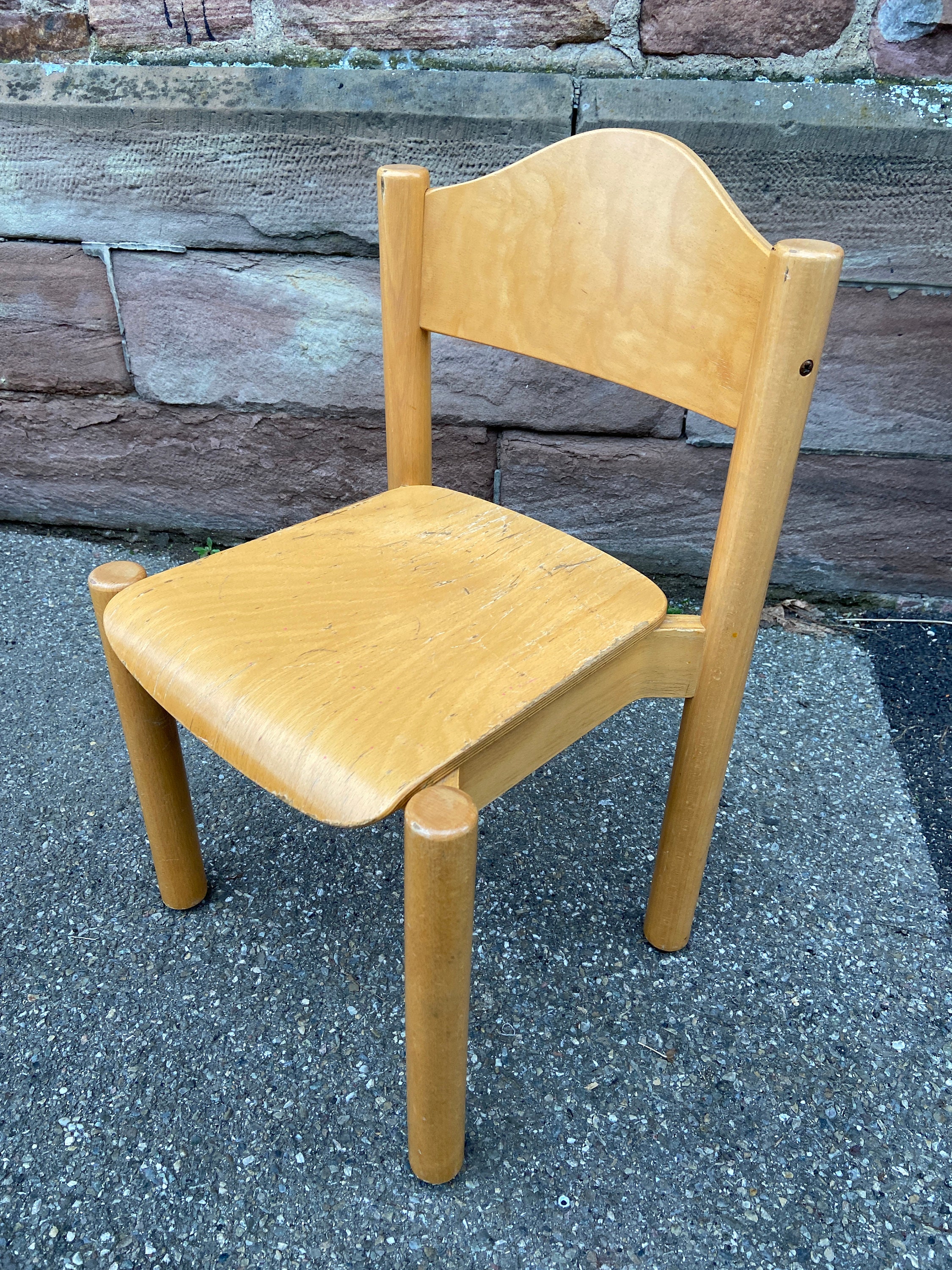 Kindergarten Child School Chair VINTAGE Style Alvar Aalto Wood Design ...