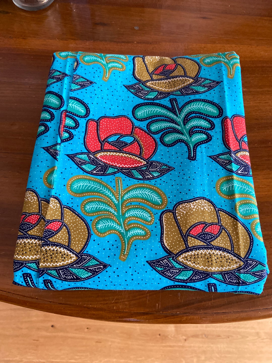 Vintage African Fabric Ivory Coast FANCY IVOIRE Authentic 1990s Wax ...