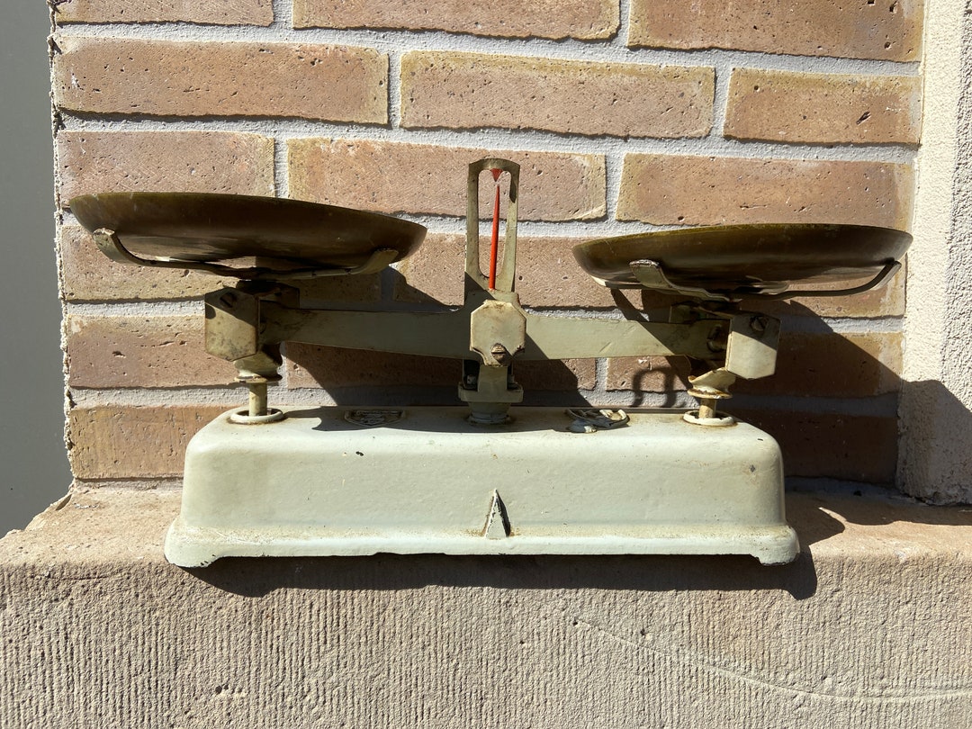 French Alsace Small Balance Scale, Iron Brass Scale Balance , Metal ...