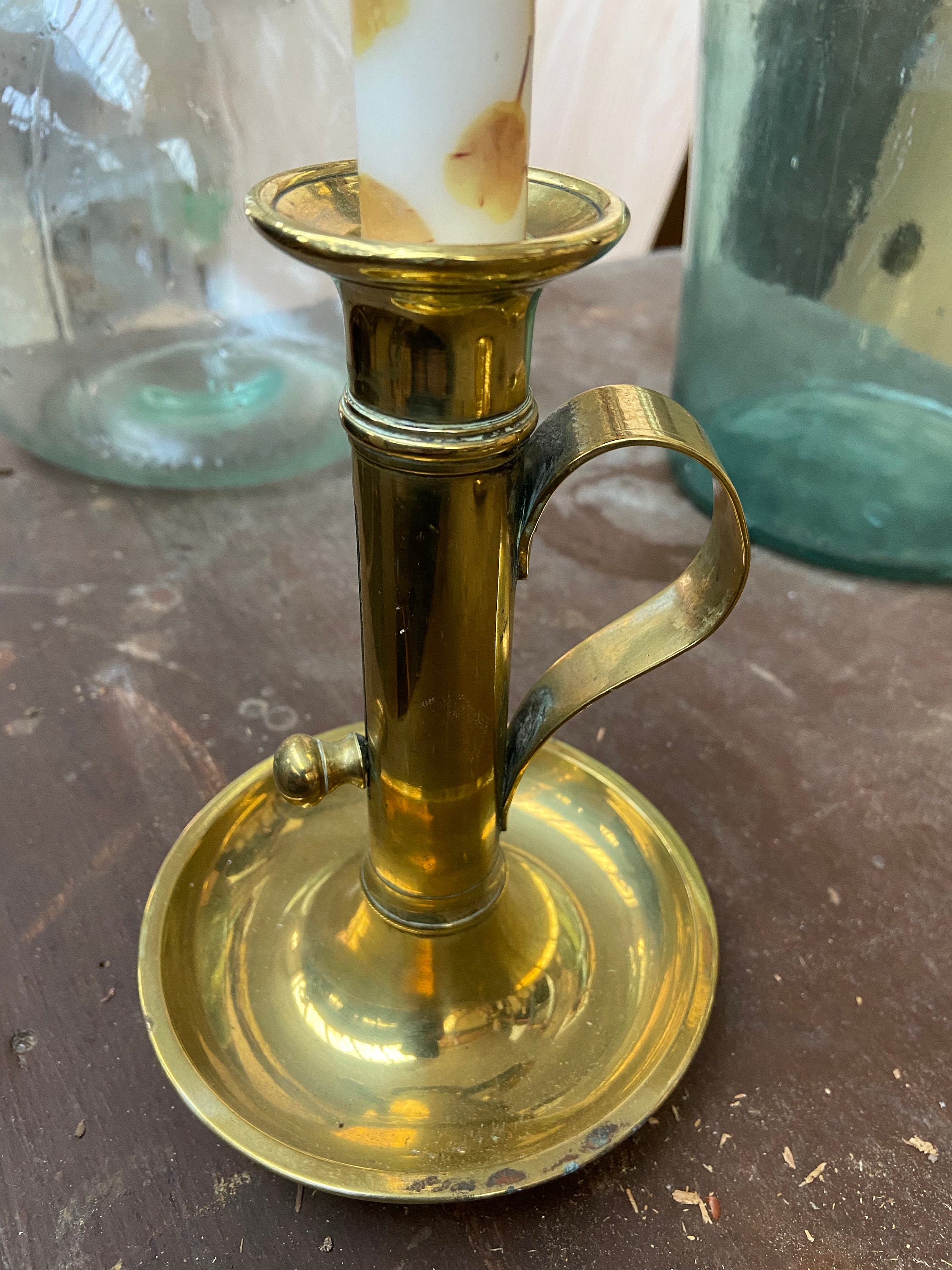 Paar Kerzenständer Kerzenständer mit Spiegelstrich LOUIS | Etsy