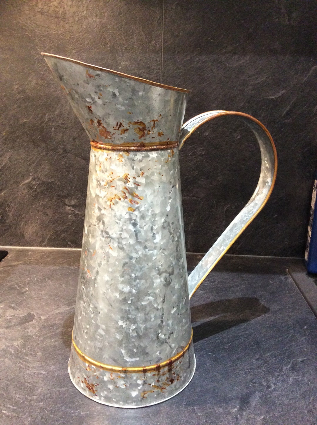 Vintage French Metal Body Pitcher Broc Planter Toilet Pitcher - Etsy