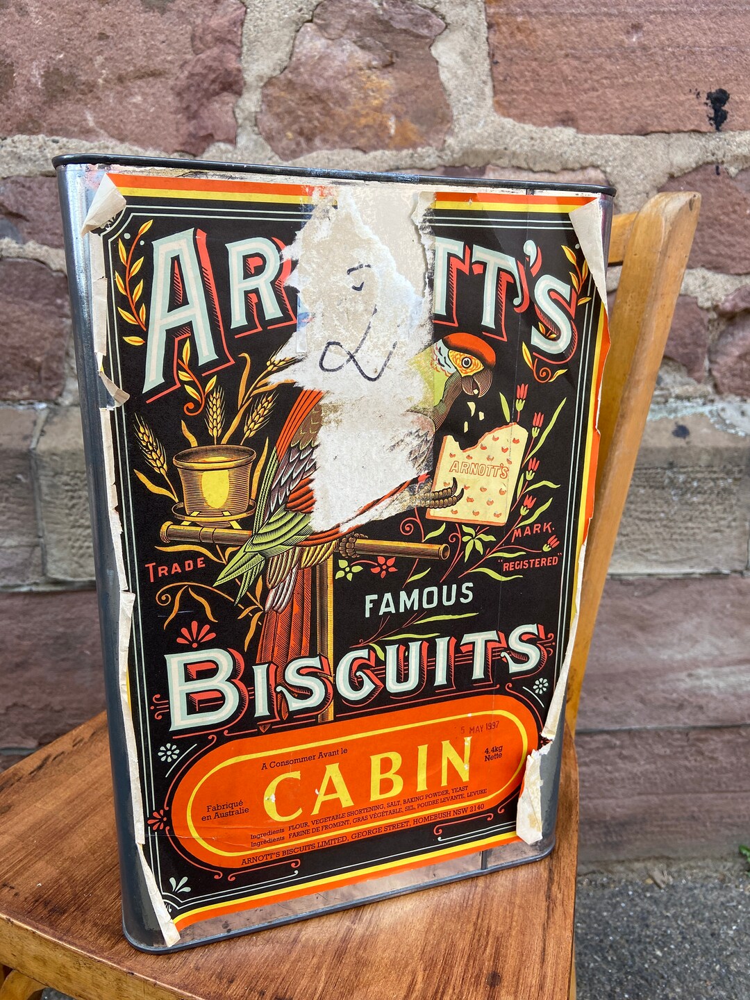 Vintage Australian Arnott's Famous Biscuits Tin Box 1990s Vintage Cabin ...
