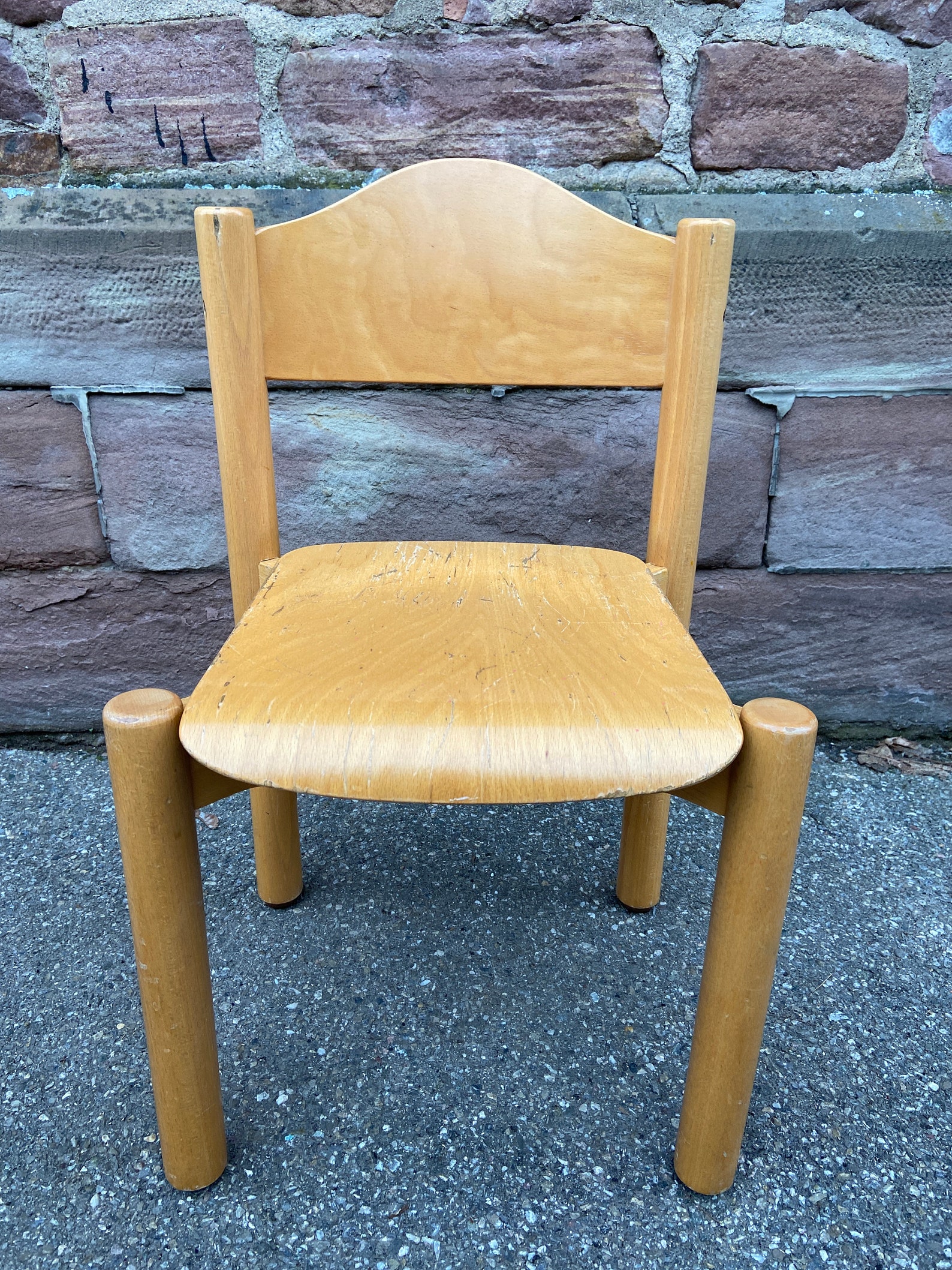 Kindergarten Child School Chair VINTAGE Style Alvar Aalto Wood Design ...