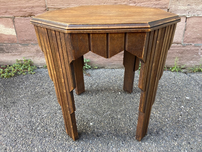 Selette Octagonal Pedestal Table Colonial Syrian Art Deco Style Design ...