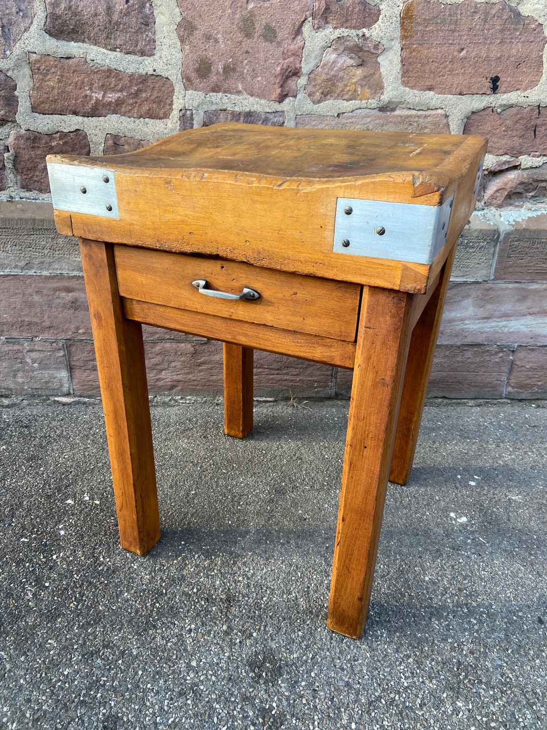 Old Butcher Log Butcher Block Vintage 1930 - Etsy