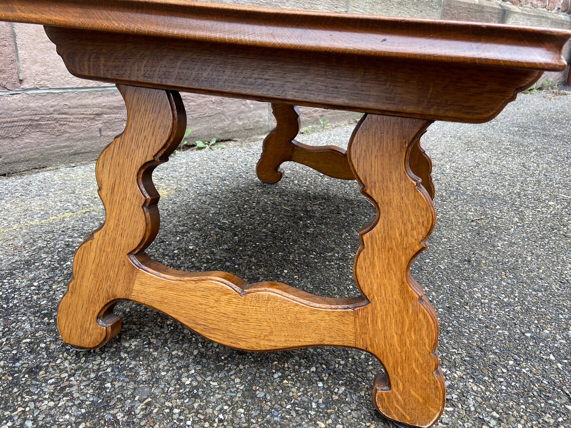 Vintage Spanish Catalan Coffee Table French Small Table 1980 Oak - Etsy