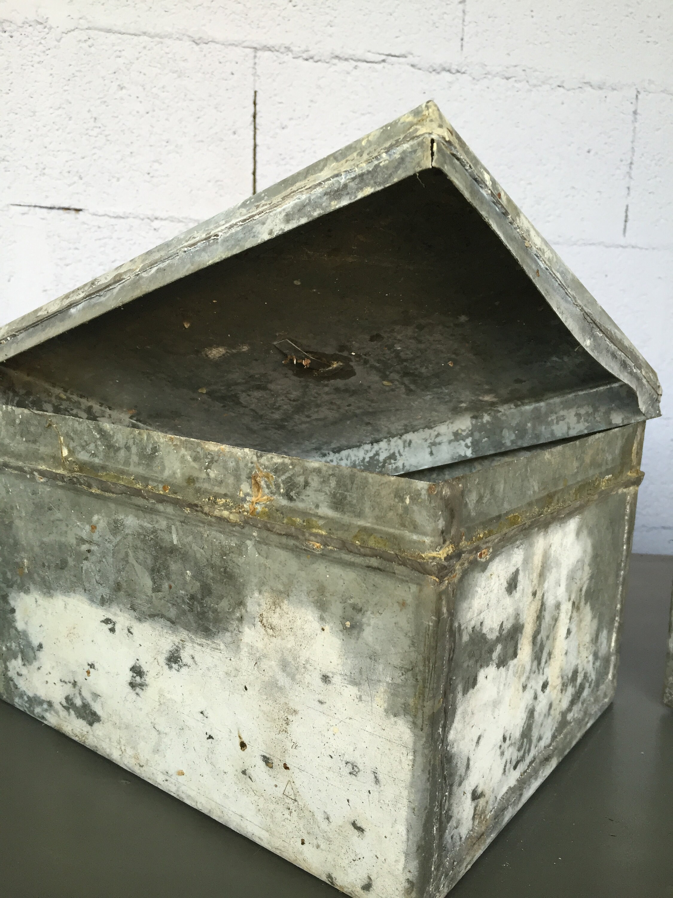 Vintage Metal Boxes Canister / Lid - Etsy