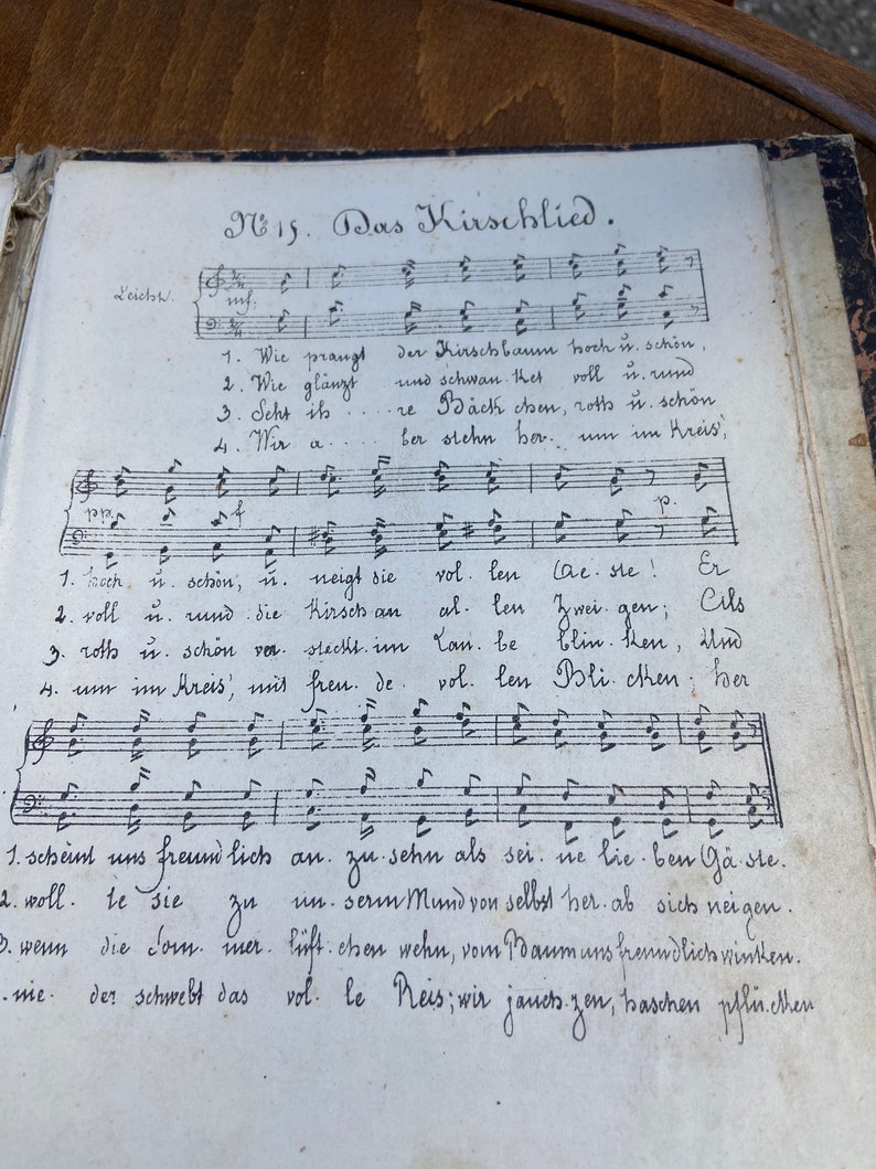 Hardcover Book Score CHANTS in German Alsace Fries Laurent Riedisheim ...