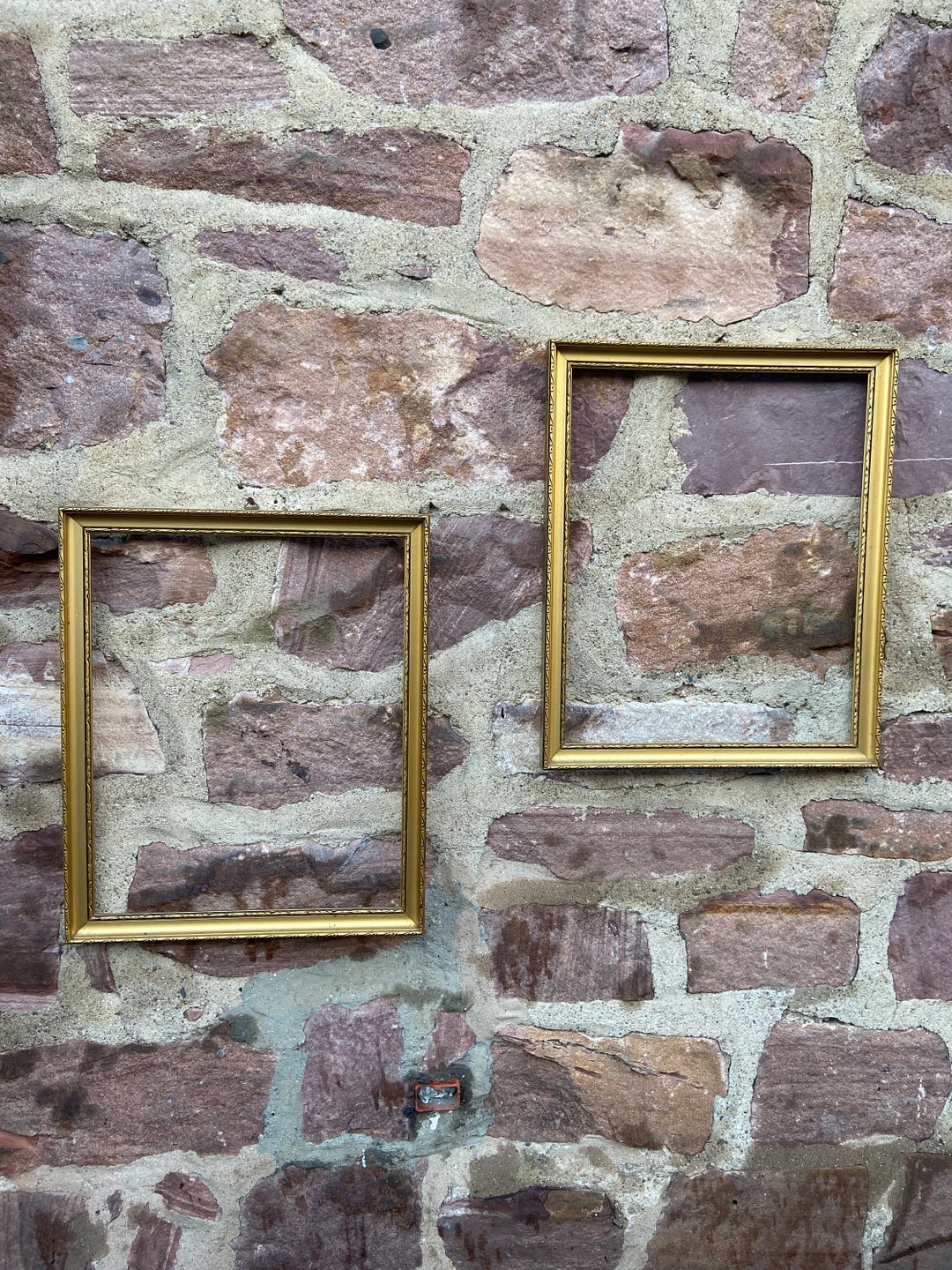 Pair of French Gold Frame 1940 Old Gilded Wood Photo Painting Frame - Etsy