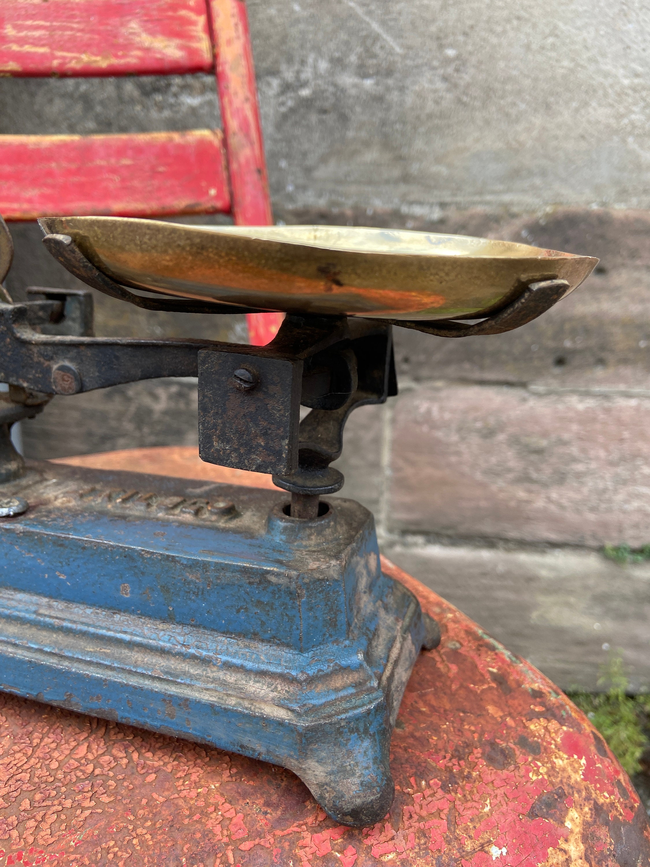 French Alsace small balance scale iron brass scale balance | Etsy