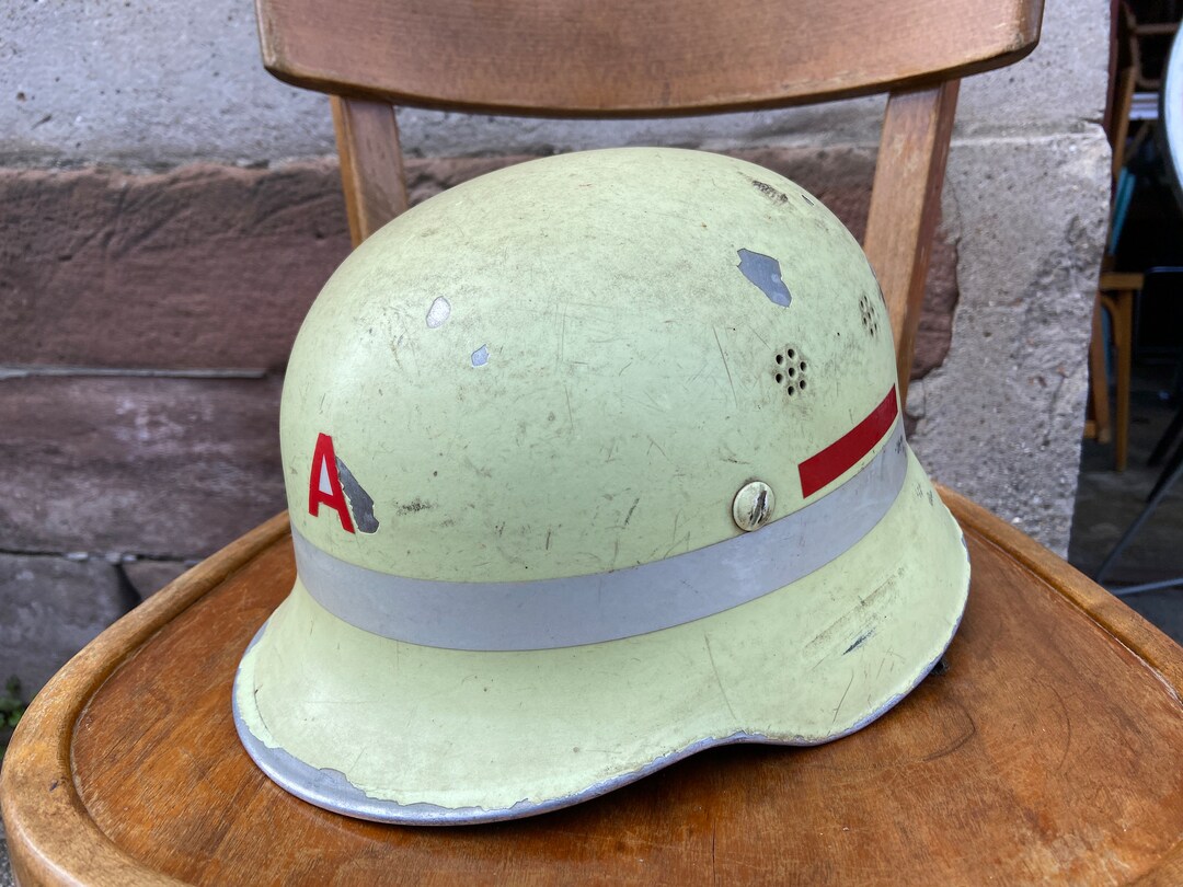 Old German Firefighter Helmet Fire Soldier Helmet Militaria - Etsy
