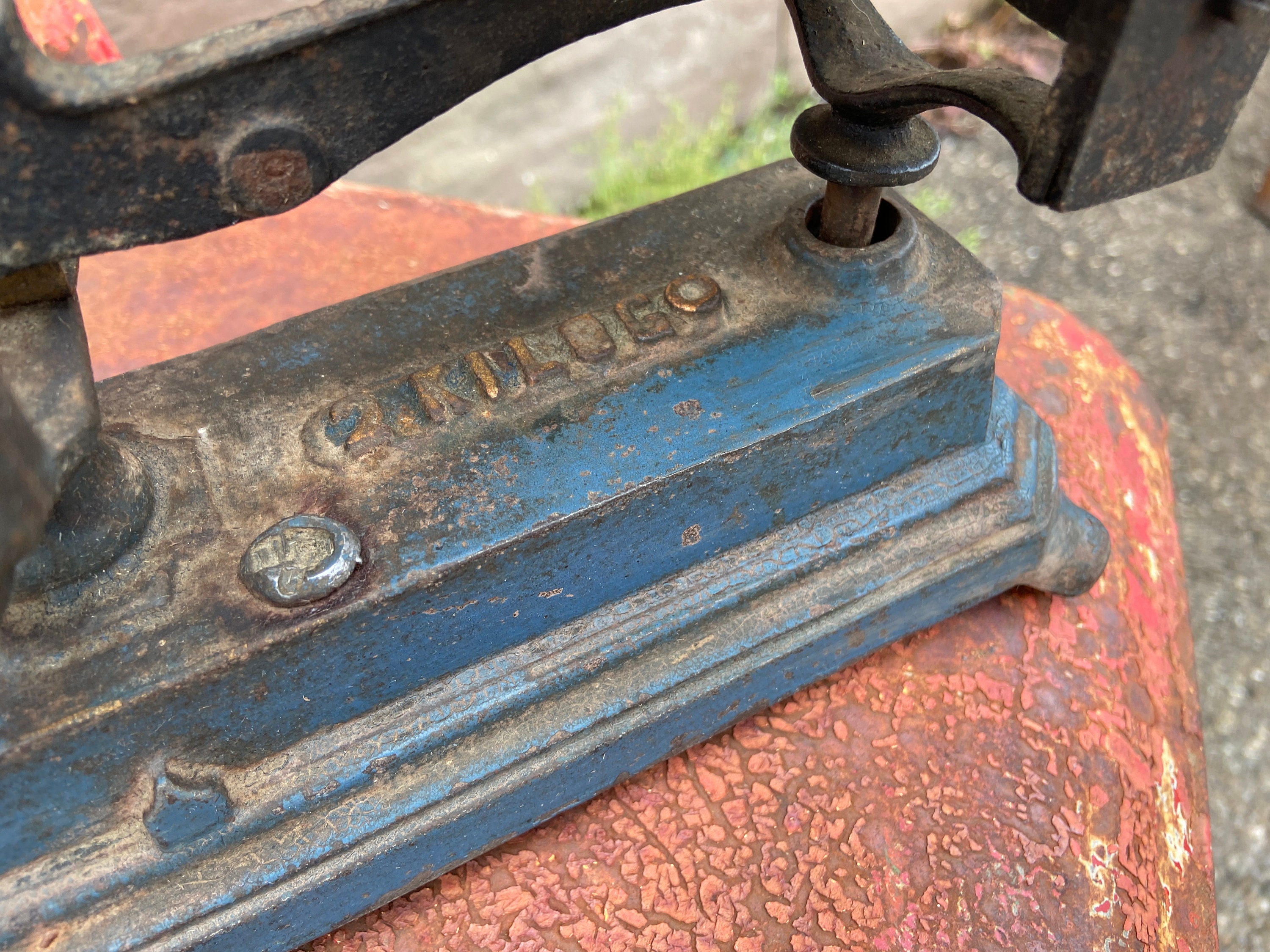 French Alsace small balance scale iron brass scale balance | Etsy