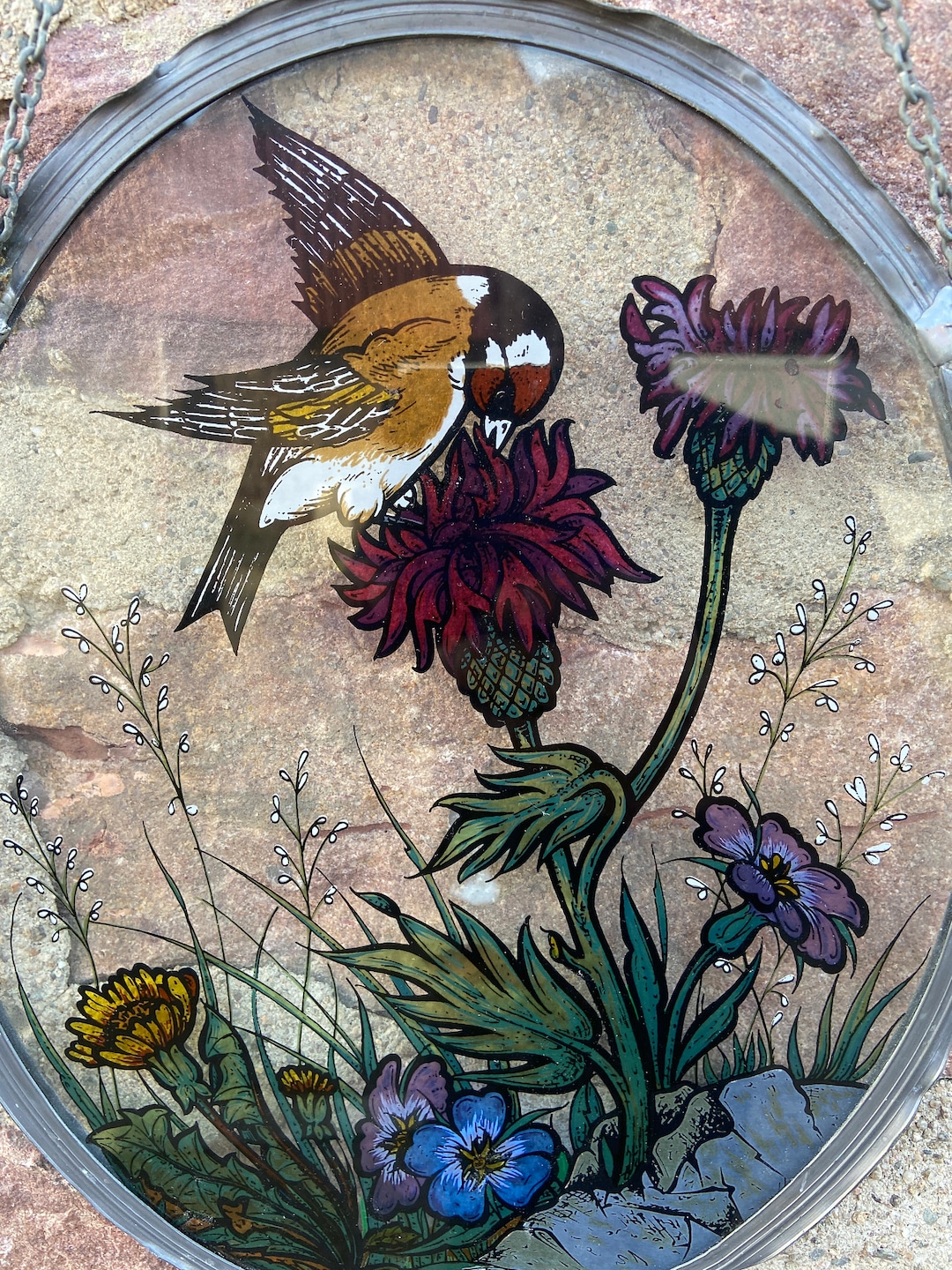 Vitrail Vitraux Stained Glass Paint Vintage From France Glass Painting ...