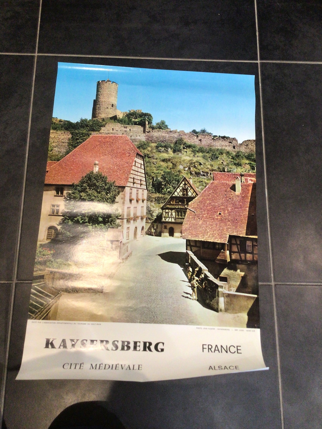 VINTAGE Tourist POSTER Alsace 1960-70 KAYSERSBERG France English Wall ...