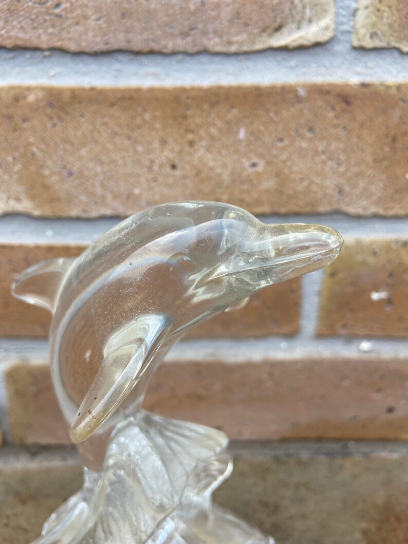 Dolphin Animal Statuette Cristal D'arques Style DAUM Nancy 1970 - Etsy
