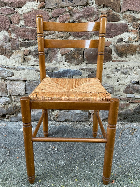 Ref 4287 Set of 4 Vintage Peasant Chairs Farmer Rattan Chairs French Bistro Brasserie No Bentwood Etsy