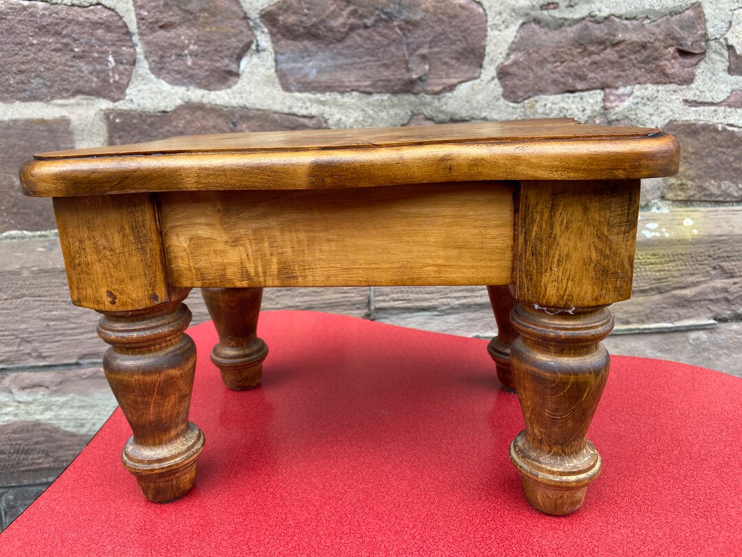Ref 724 French Louis XV Country Footstool Footrest Hocker Stool WOOD ...