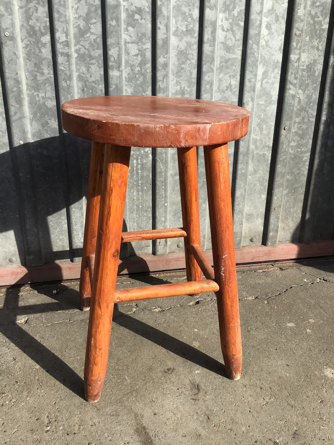 Ref 5464 Vintage Rustic Stool, French Farmer Stool Milk Stool - Etsy