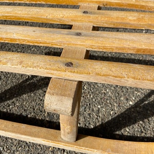 Ref 419 French Vintage Old Wood Sled Sleigh Old Alsace Christmas ...