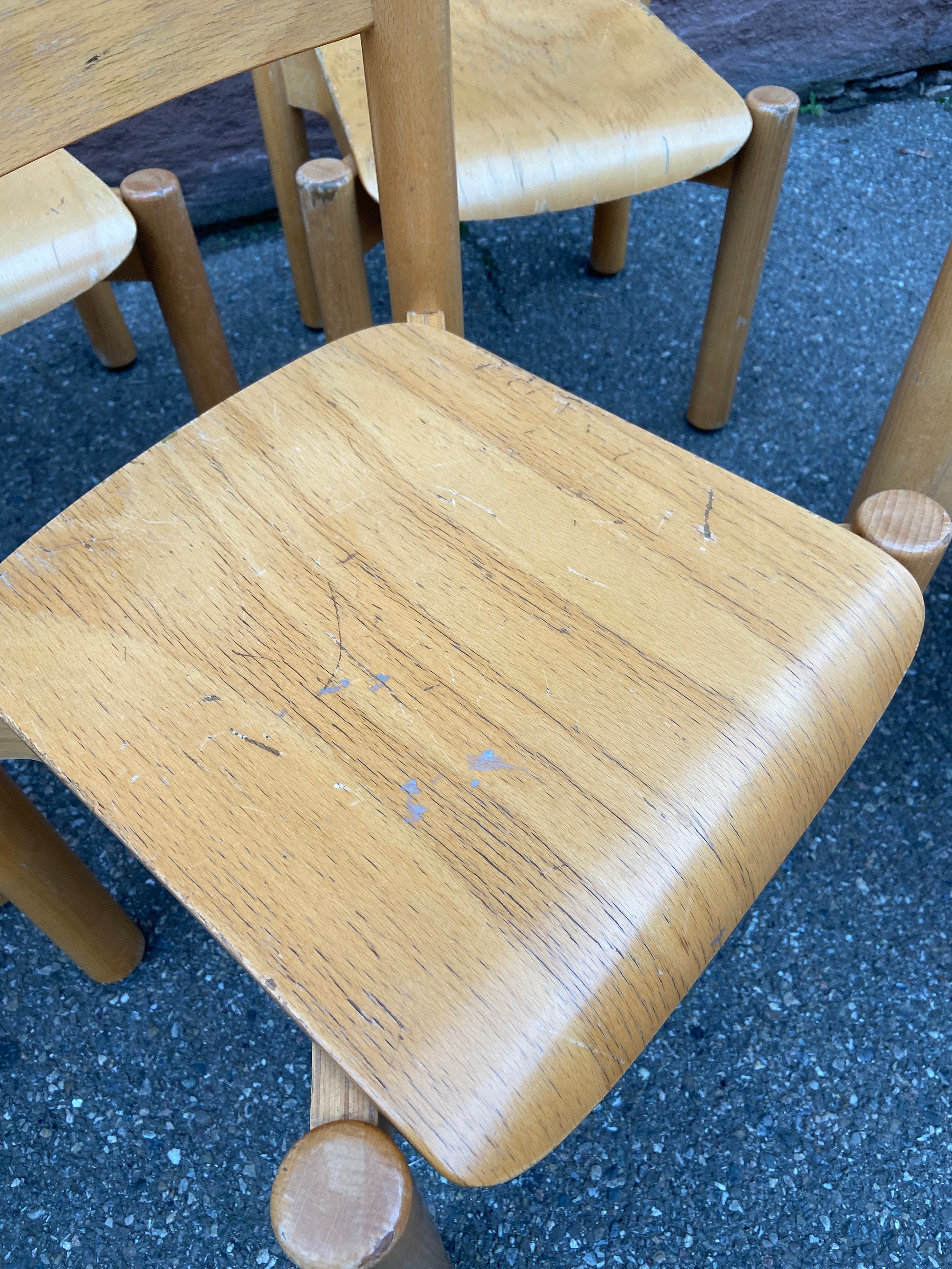 Kindergarten Child School Chair VINTAGE Style Alvar Aalto Wood Design ...