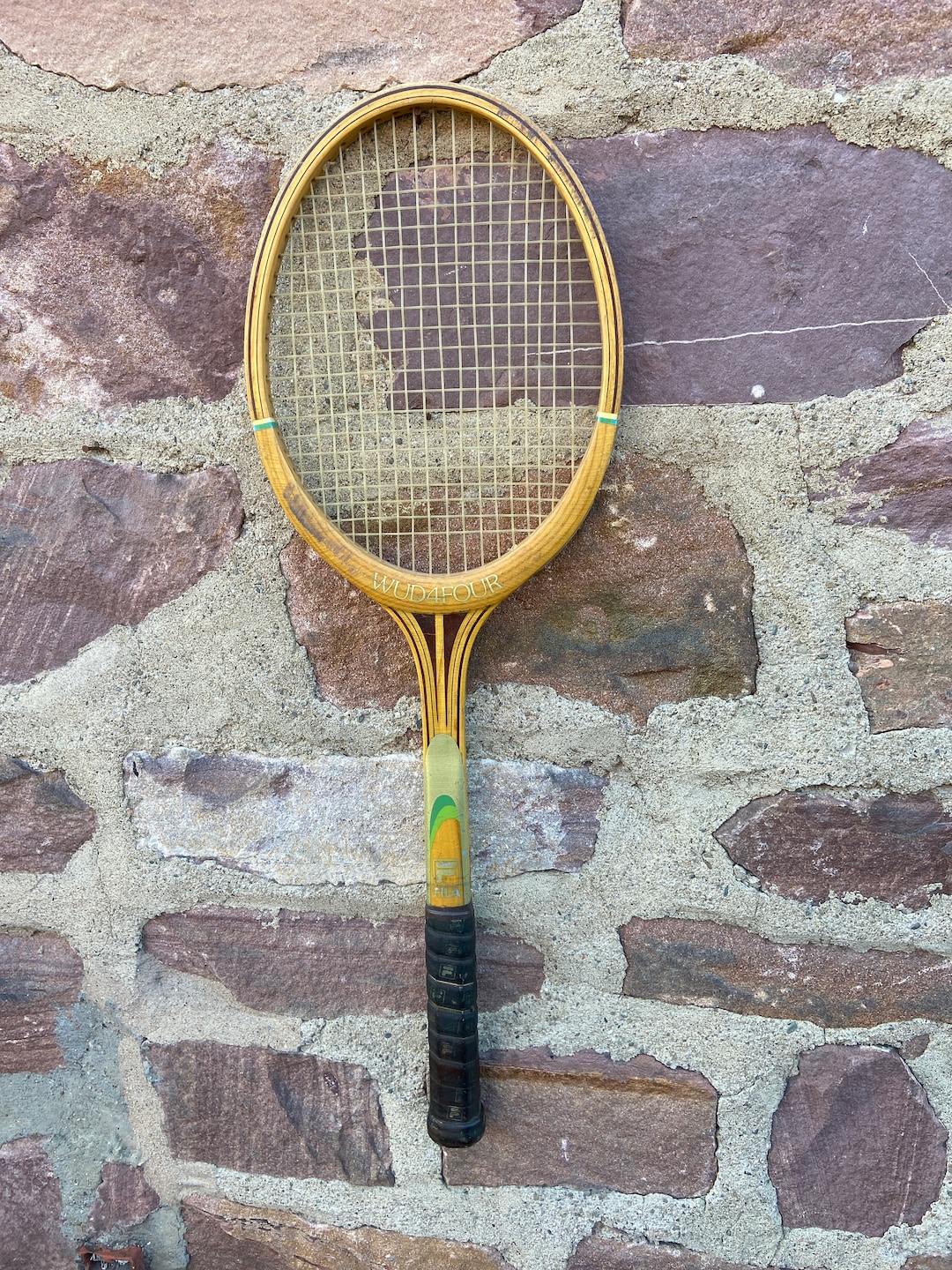 Vintage Tennis Racket 1960s Wood Fila Wud4four - Etsy