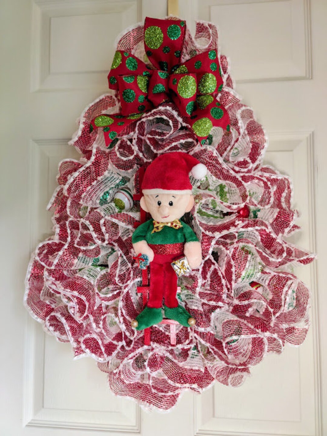 Elf Tree, Elf on a Ladder Tree, Half Wall Tree - Etsy