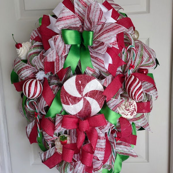Peppermint Swag Etsy