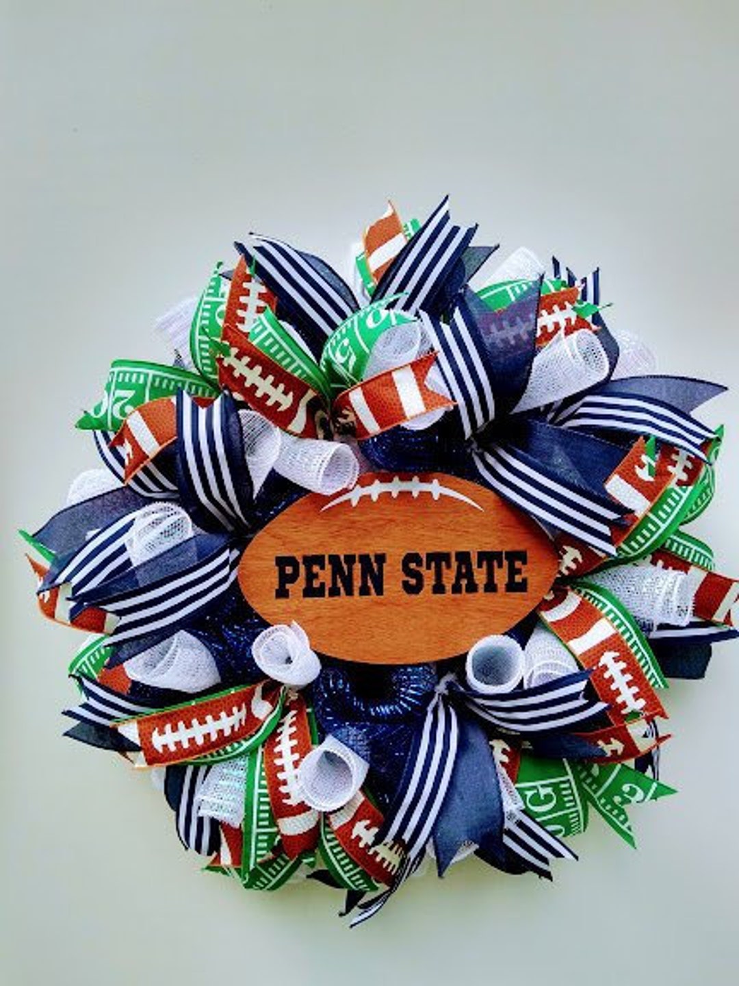 Penn State Football Wreath, Penn State Wreath, Football Wreath, College ...