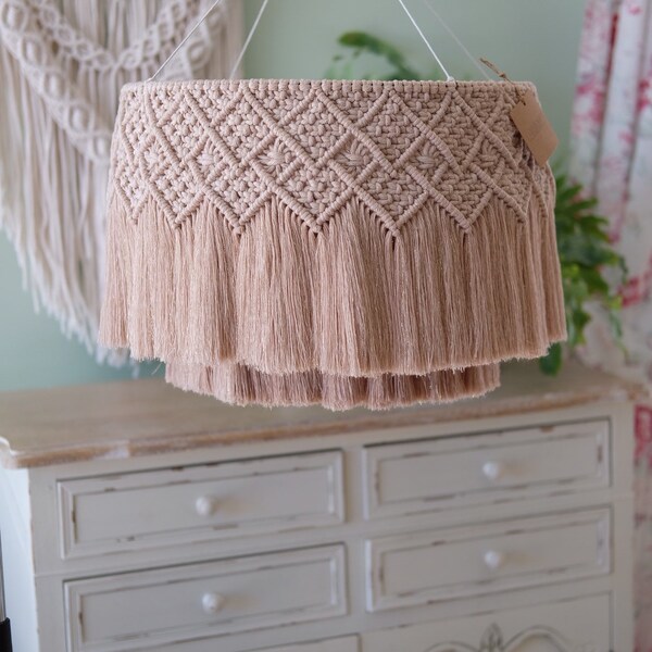 Macrame Lampshade - Etsy