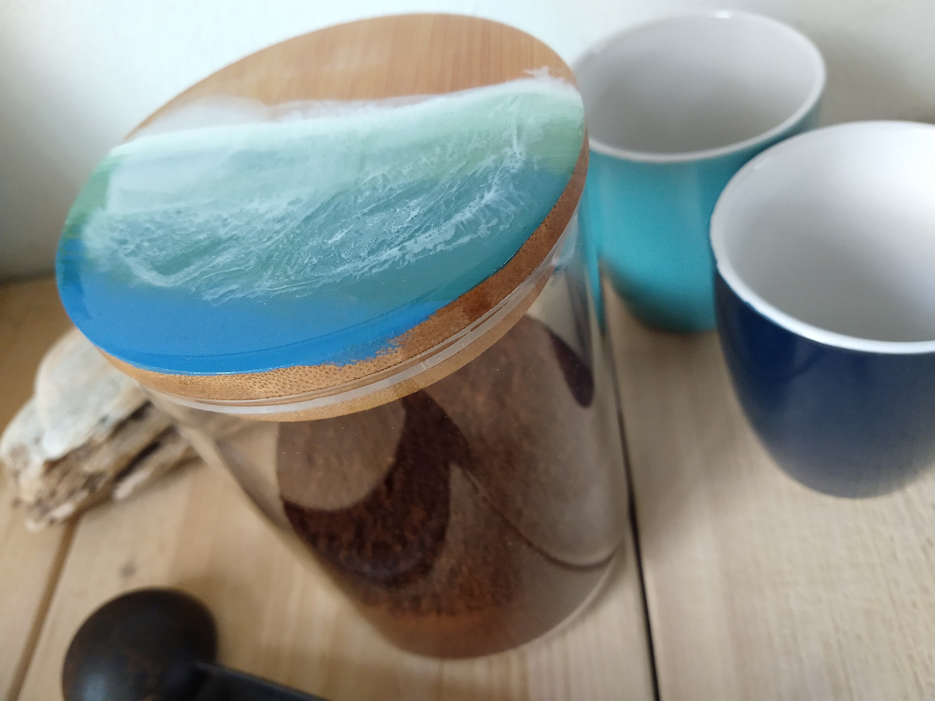Epoxy Resin Beach Art Storage Pots - Etsy